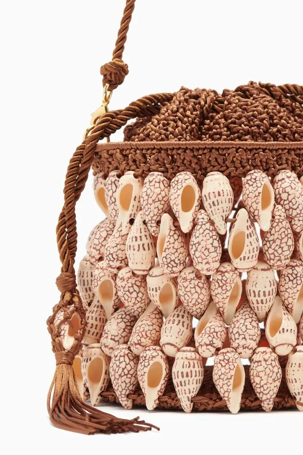 Ulla Johnson Nadia Seashell Bucket Bag