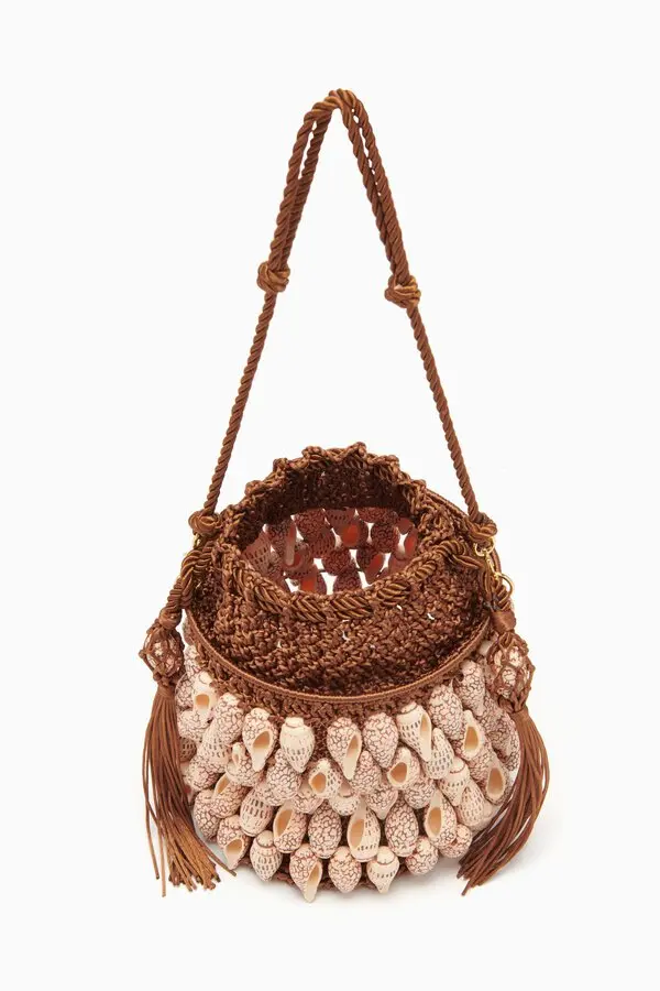 Ulla Johnson Nadia Seashell Bucket Bag