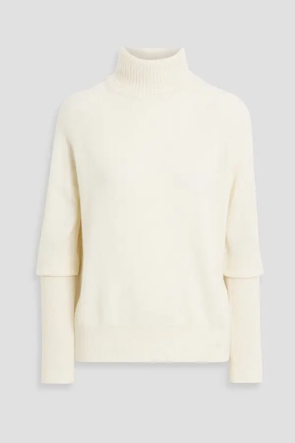 ENVELOPE 1976 Vienna Cashmere Turtleneck Sweater - Ivory