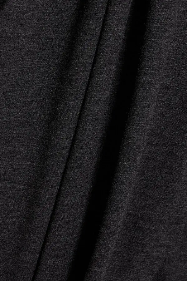 Brunello Cucinelli Wrap-effect Wool-blend Jersey Dress