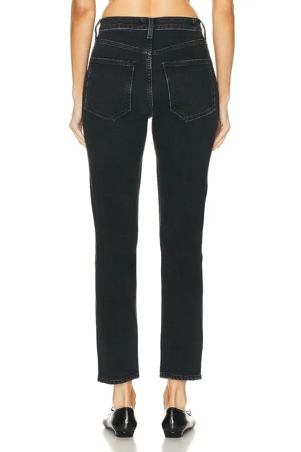 AGOLDE Riley Long High Rise Straight Jeans - Panoramic