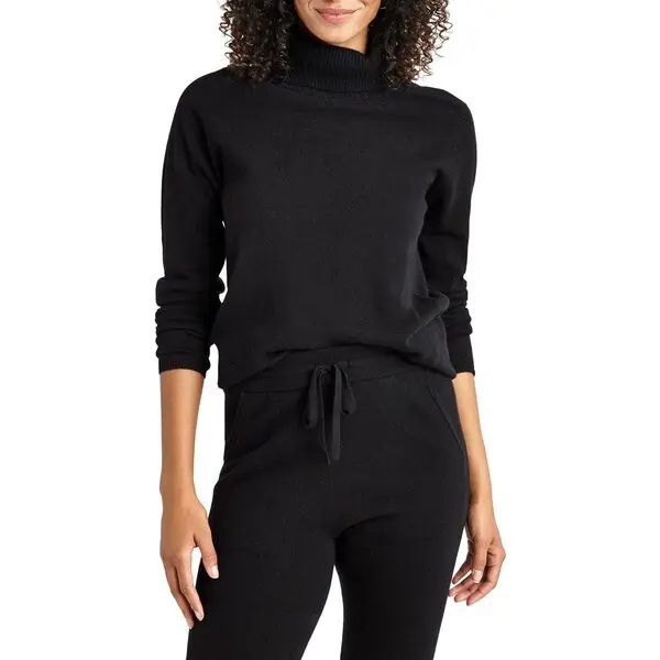 Splendid Elin Turtleneck Sweater - Black