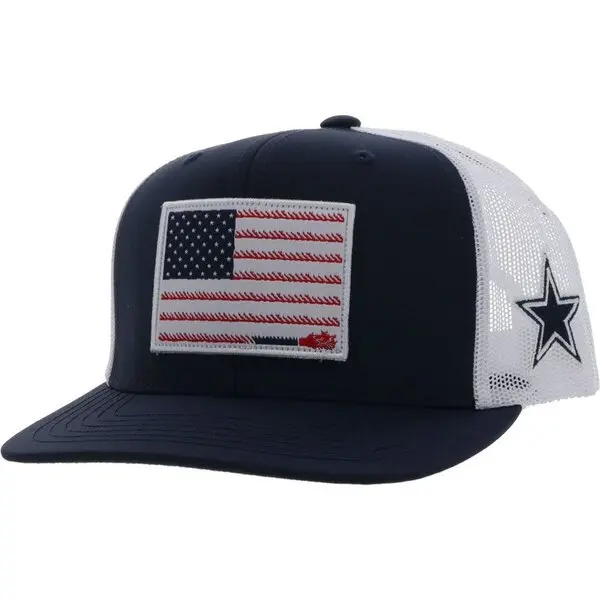 HOOEY Dallas Cowboys Rope Flag Trucker Hat