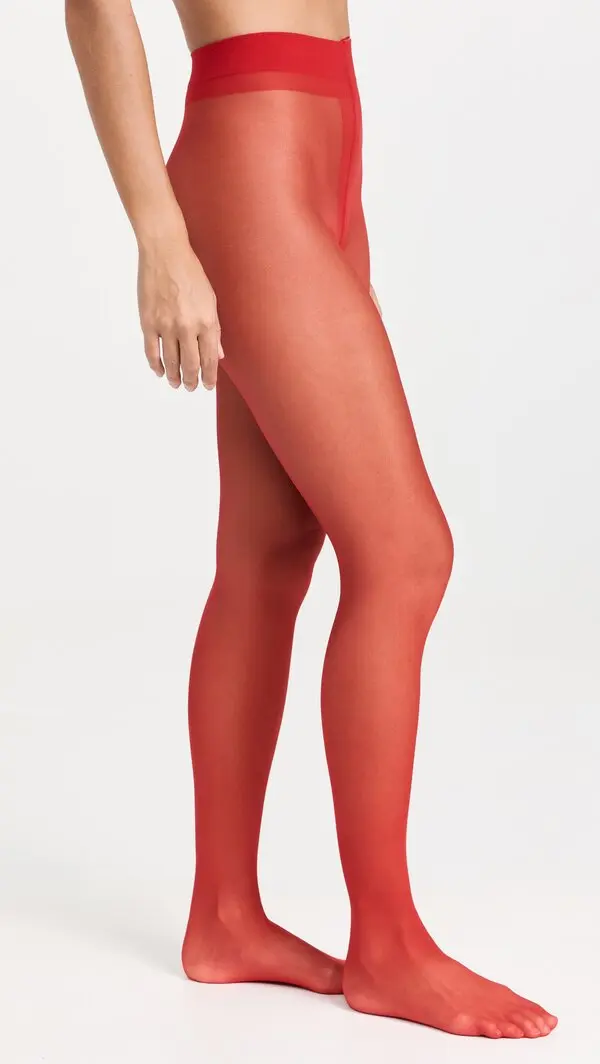 STEMS Avery Microfiber Tights - Red