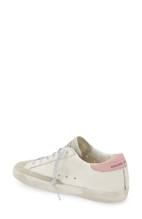 GOLDEN GOOSE Super-star Low Top Sneaker - White/leopard