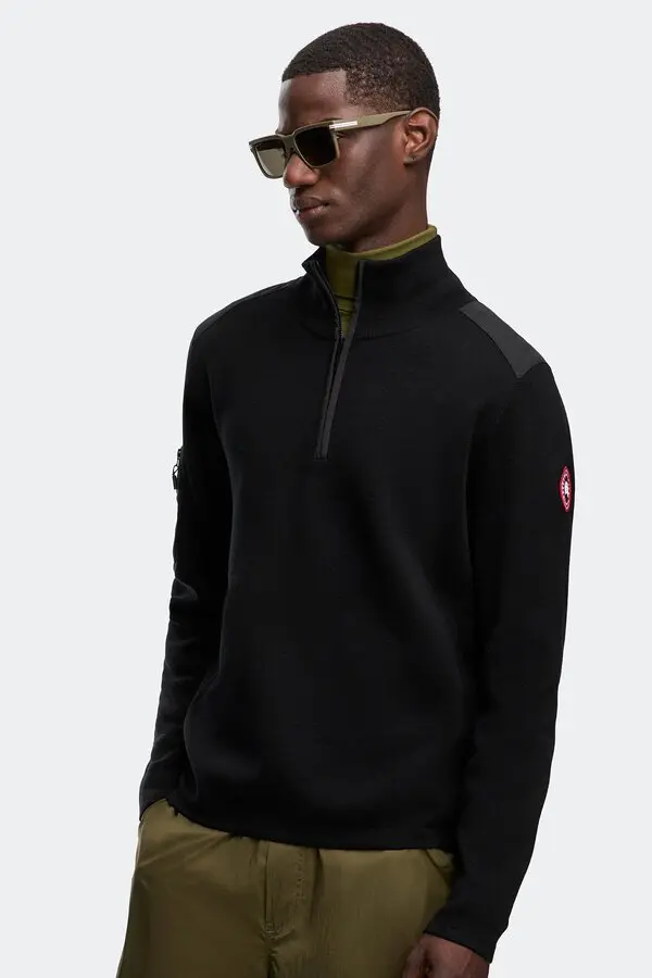 Canada Goose Stormont Quarter Zip Sweater - Black
