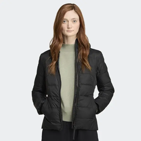 Canada Goose Abbott Recycled Feather Light Down-filled Hooded Jacket - Black