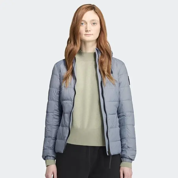 Canada Goose Abbott Recycled Feather Light Down-filled Hooded Jacket - Light Ozone Blue