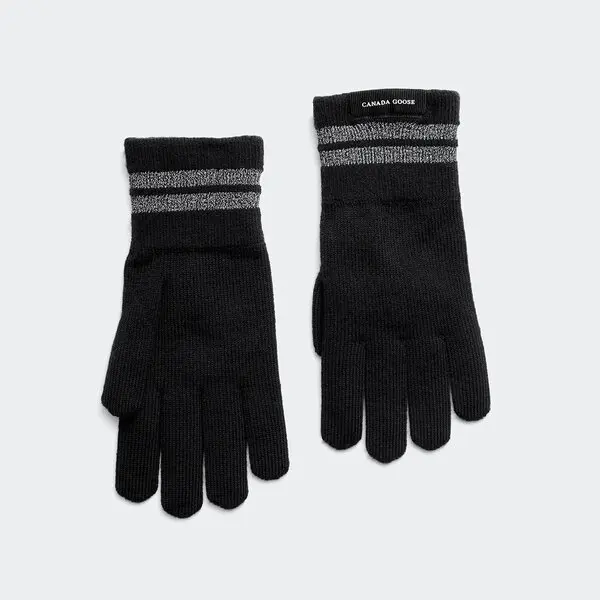 Canada Goose Barrier Knitted Gloves - Black