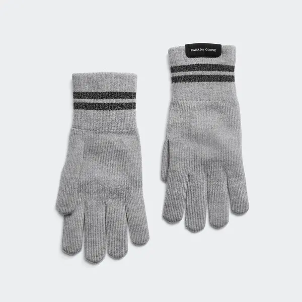 Canada Goose Barrier Knitted Gloves - Heather Grey