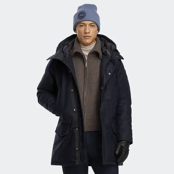 Canada Goose Langford Wool Parka - Atlantic Navy Melange
