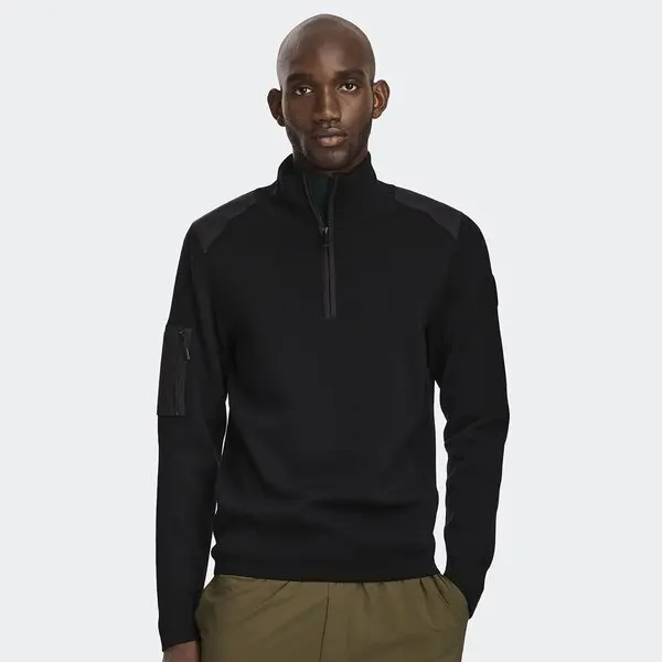Canada Goose Stormont Quarter Zip Sweater Disc - Black