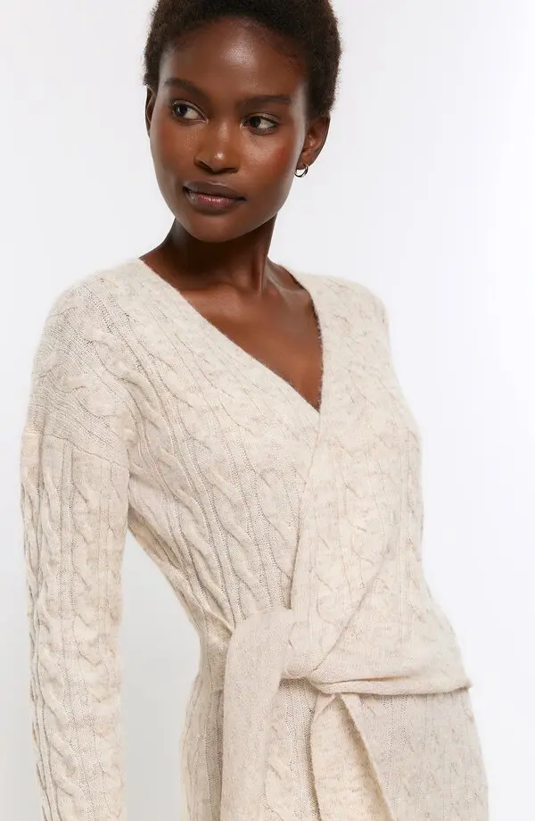 white long sleeve hook and eye dress Modal Square Neck Long Sleeve Mini Dress in White - XXL
