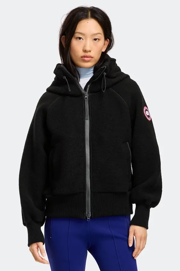 Canada Goose Chilliwack Fleece Bomber Jacket - Black