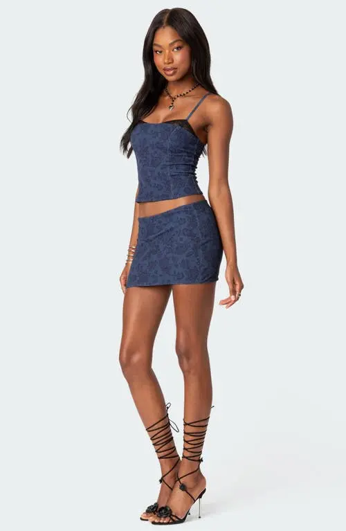 EDIKTED Amal Floral Miniskirt