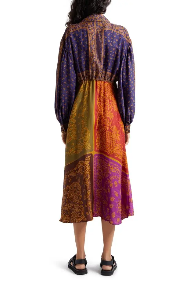 multicolor bandana dream cut out maxi dress Bandana Dream Cut Out Maxi Dress