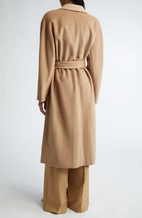 Max Mara Madame Double Breasted Wool & Cashmere Belted Coat - Camel