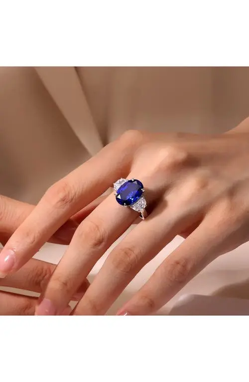 Lafonn Lab-created Sapphire And Simulated Diamond Ring