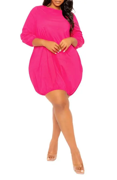 strapless open back dress Lorelei Textured Bubble Hem Mini Dress – Hemline Monroe main image 1