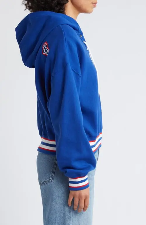 WEAR BY ERIN ANDREWS Buffalo Bills Lace-up Pullover Hoodie