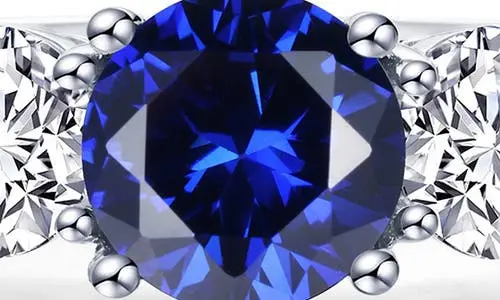 Lafonn Classic Sapphire And Simulated Diamond Ring