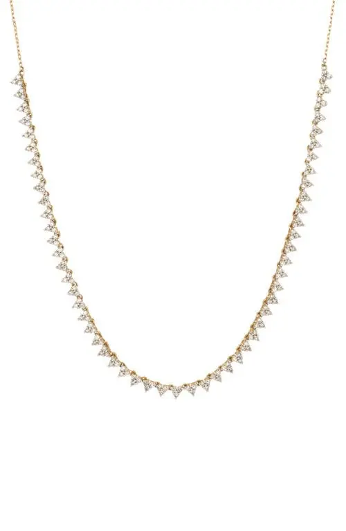 Adina Reyter Diamond Cluster Riviera Necklace - Yellow Gold