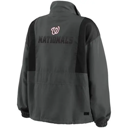 WEAR BY ERIN ANDREWS Washington Nationals Packable Half-zip Jacket