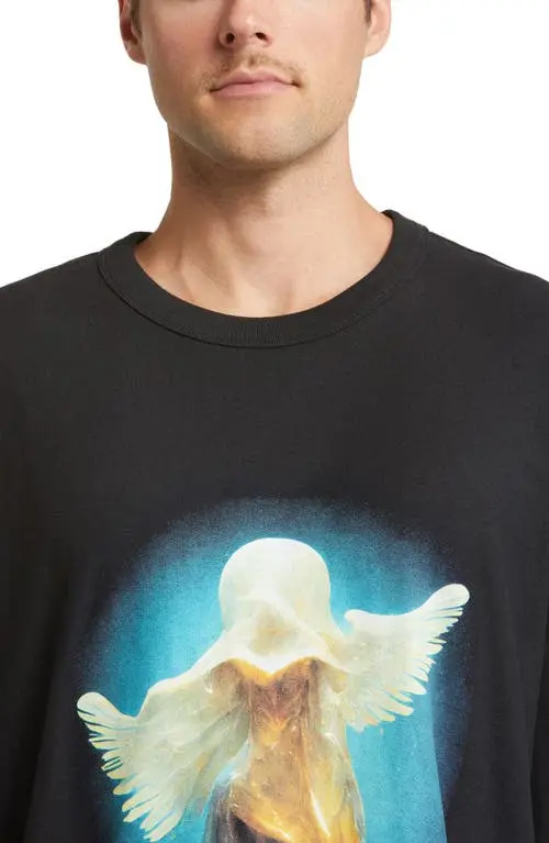 PURPLE BRAND Angel Long Sleeve Graphic T-shirt
