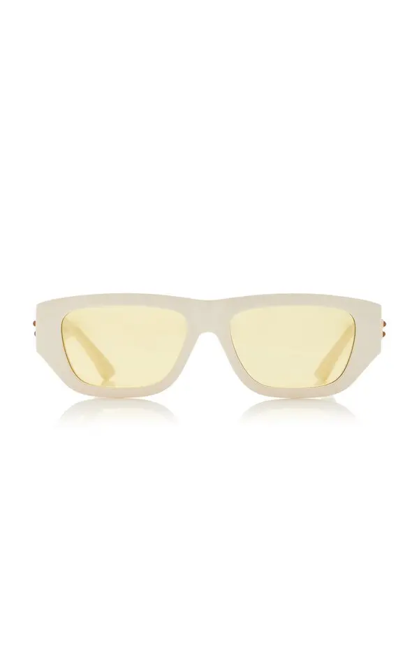 Bottega Veneta Square-frame Sunglasses - Ivory