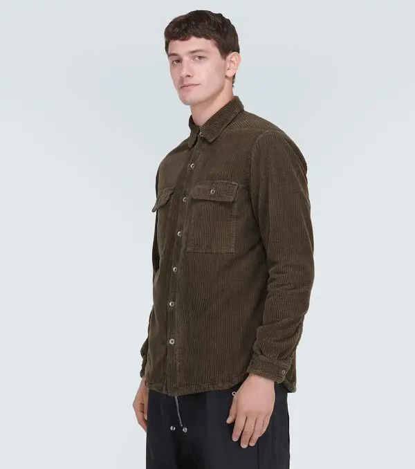 Rick Owens Cotton Corduroy Shirt Jacket