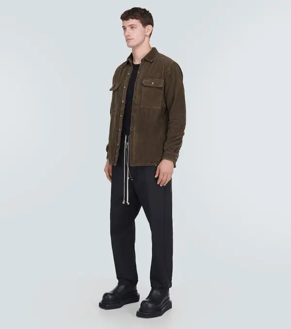 Rick Owens Cotton Corduroy Shirt Jacket