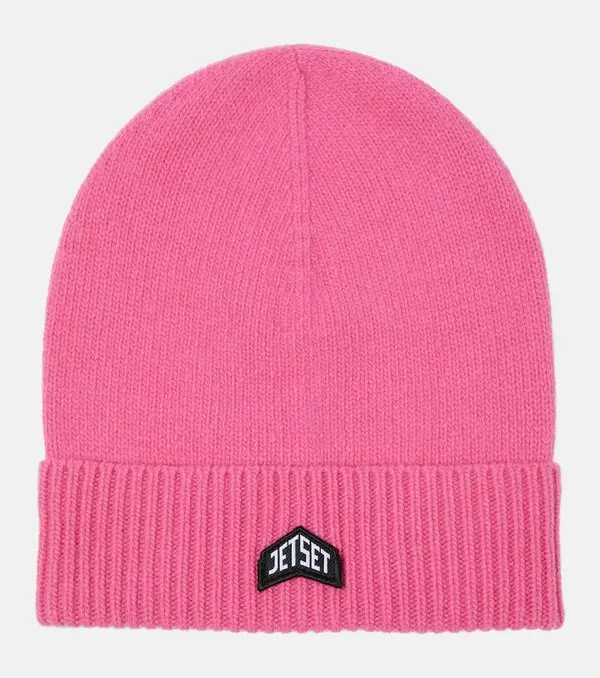 JETSET Logo Wool Beanie - Pink