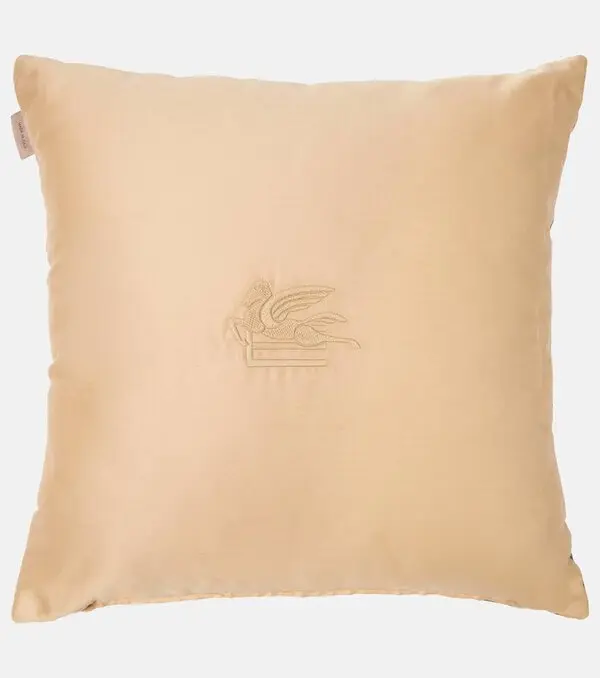 Etro Embroidered Cotton Cushion