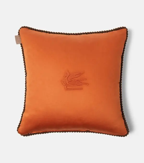 Etro Embroidered Cotton Cushion