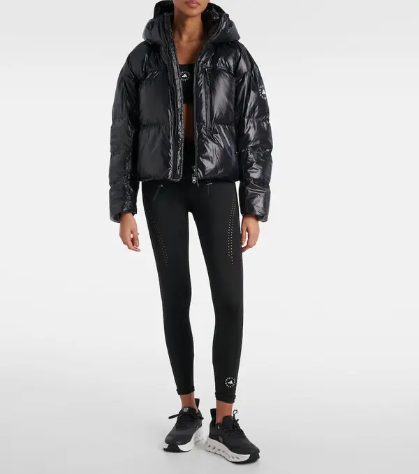 Adidas By Stella McCartney Puffer Jacket With Hood - Black