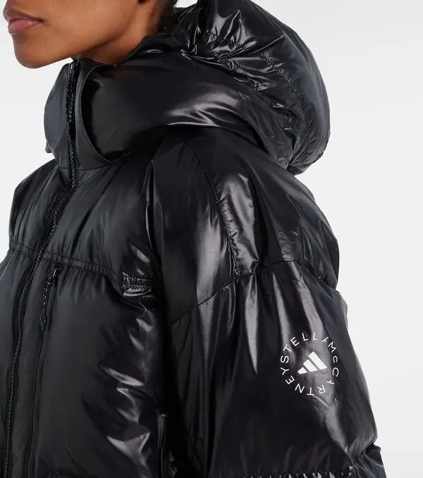 Adidas By Stella McCartney Puffer Jacket With Hood - Black