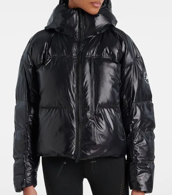 Adidas By Stella McCartney Puffer Jacket With Hood - Black