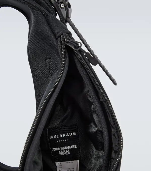 Junya Watanabe X Innerraum Appliqué Nylon Messenger Bag In Black