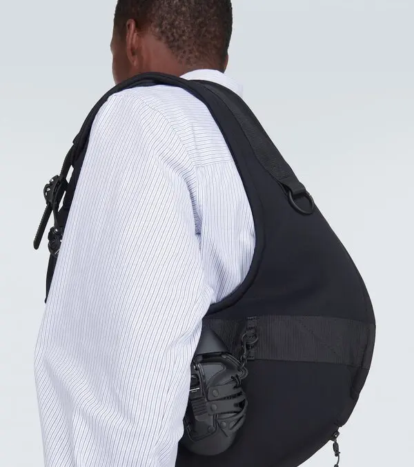Junya Watanabe X Innerraum Appliqué Nylon Messenger Bag In Black