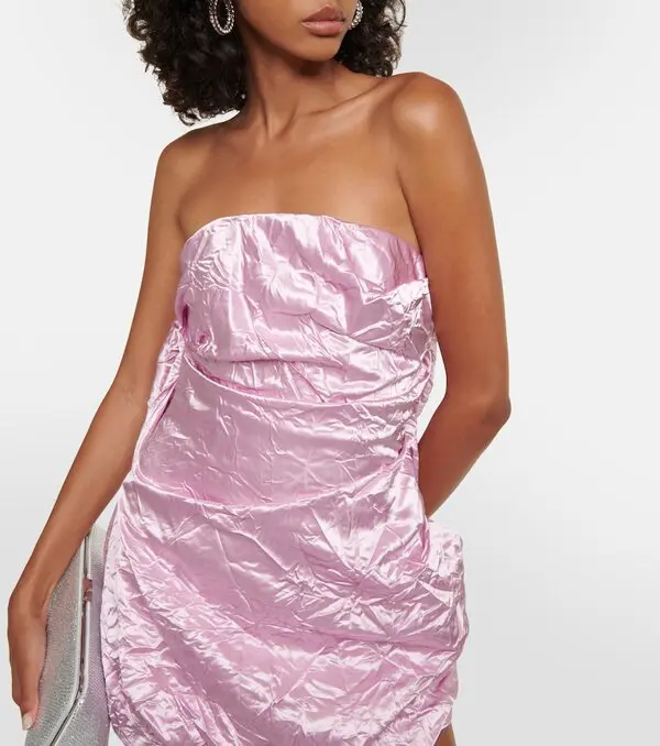 Attico Strapless Mini Dress - Pink