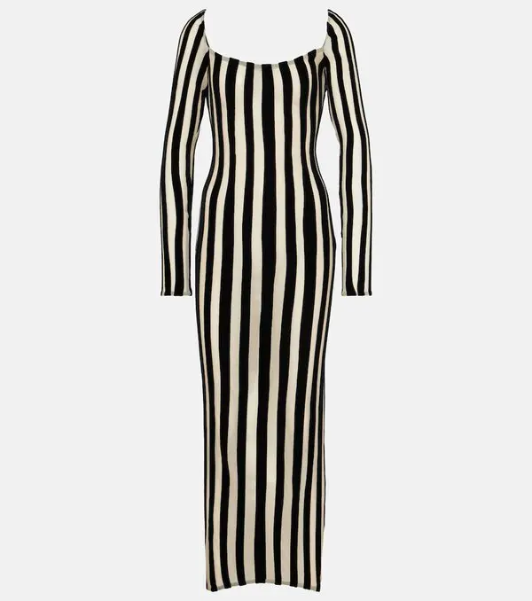 LAQUAN SMITH Striped Gown