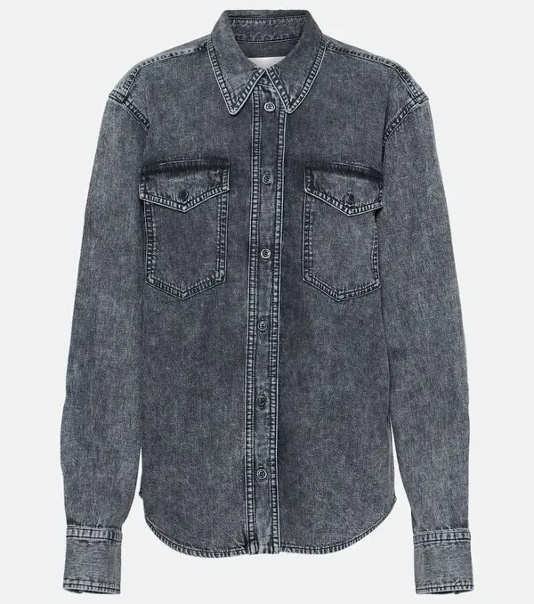 MARANT ETOILE Danis Denim Shirt - Grey