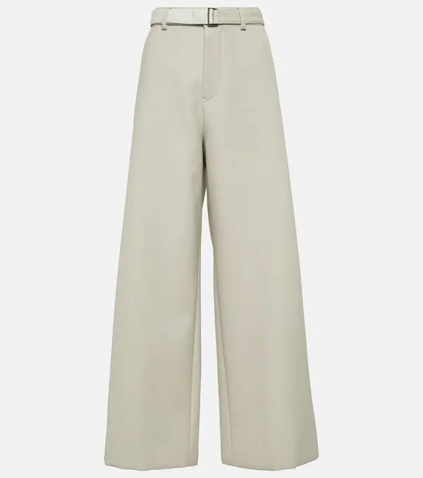 Sacai Wide-leg Pants - White
