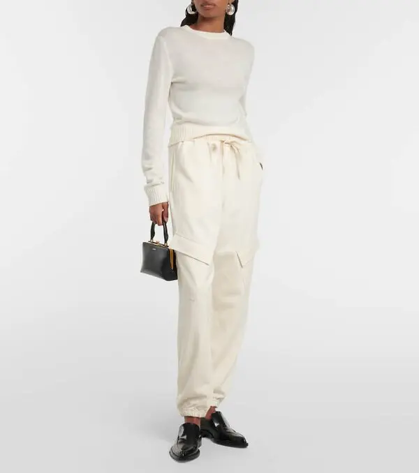 JIL SANDER Cotton Jersey Cargo Pants