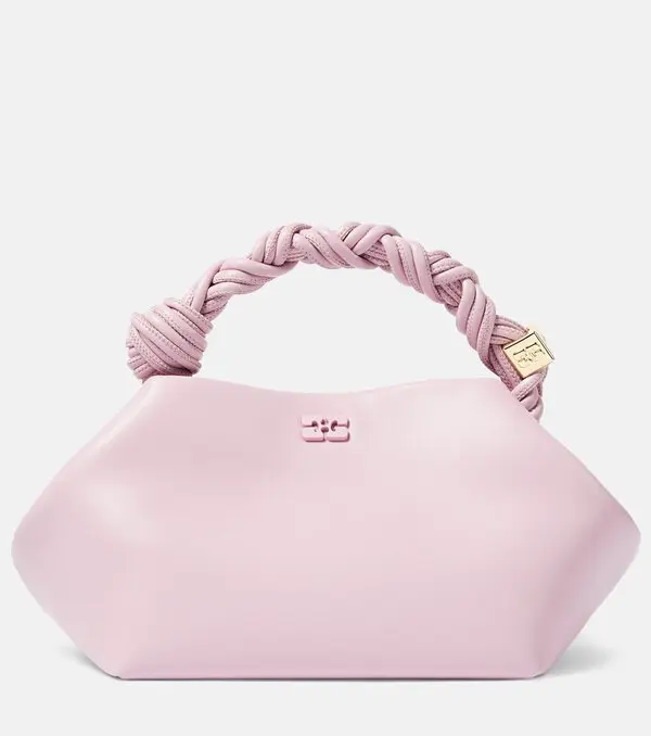 GANNI Bou Faux Leather Tote Bag