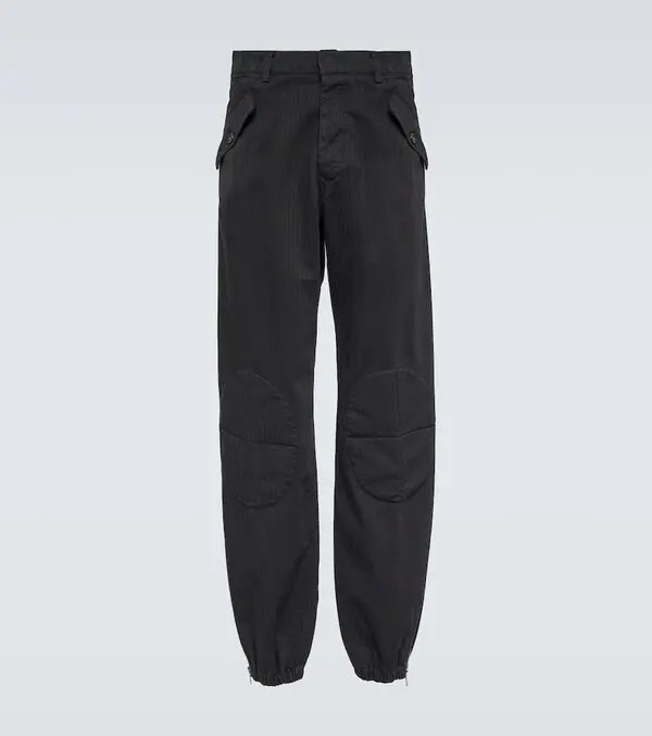 WINNIE N.Y.C Knee-pads Cotton Trousers