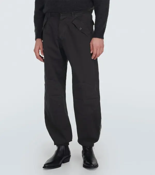 WINNIE N.Y.C Knee-pads Cotton Trousers