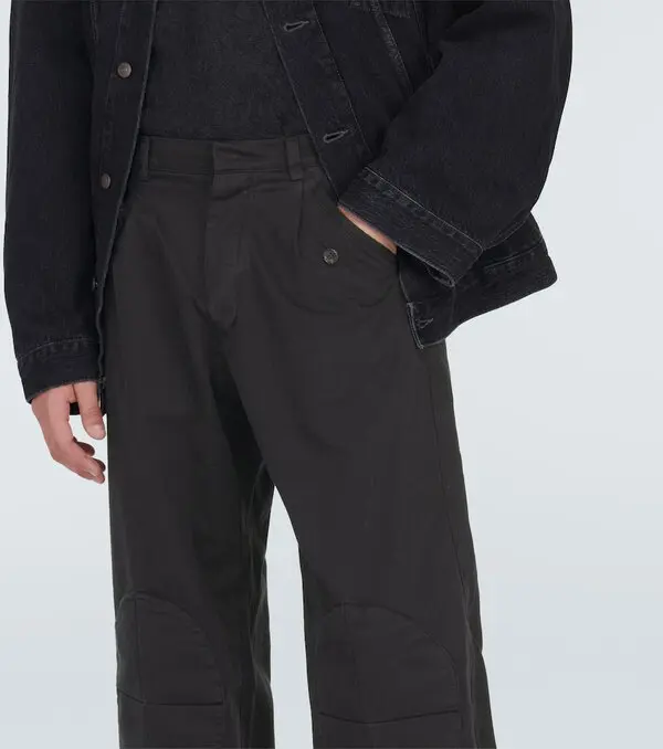 WINNIE N.Y.C Knee-pads Cotton Trousers
