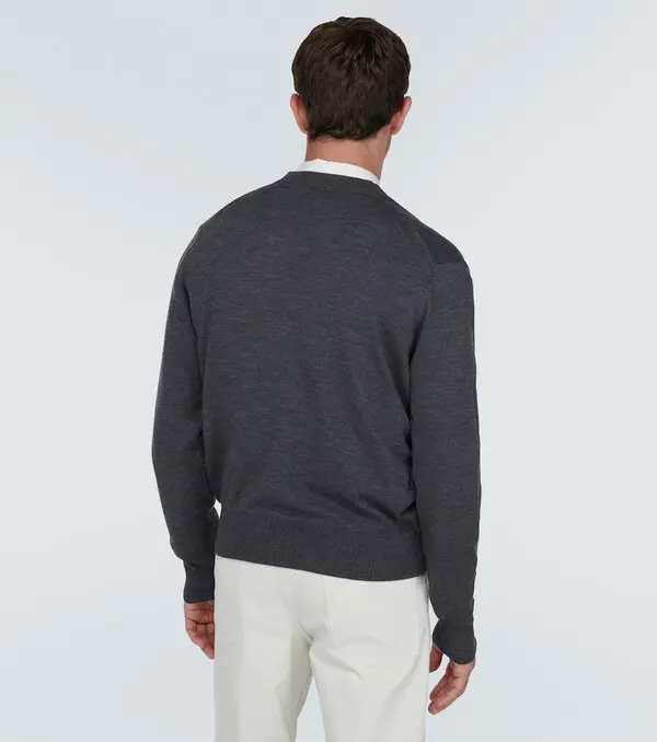 AMI Paris De Cœur Wool Cardigan