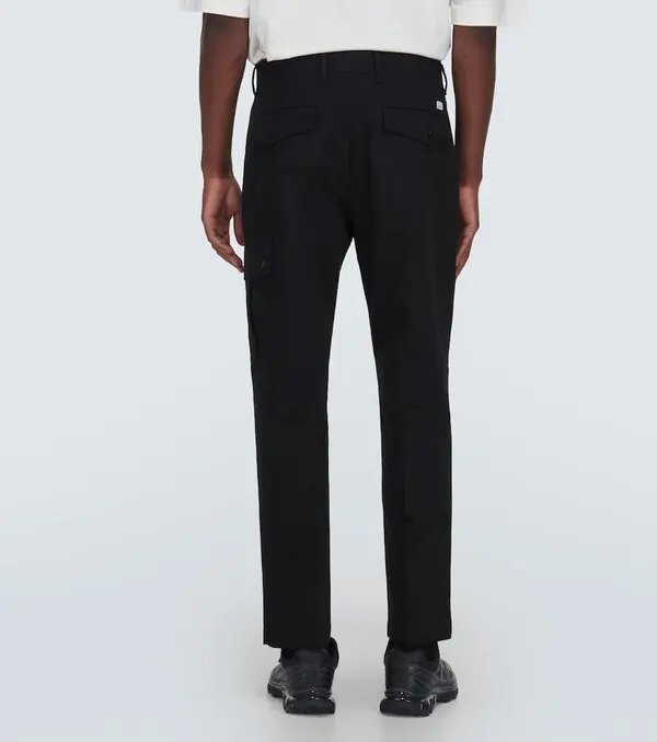 C.P. COMPANY Cotton Cargo Trousers - Black